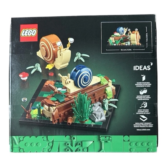 Lego | Toys | Lego Ideas 4788 Snail Garden Set With Blue And Brown ...